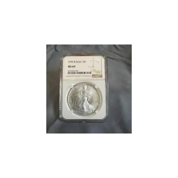 1995 アメリカン シルバー イーグル - NGC MS69