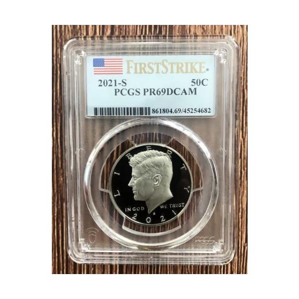 2021 S 50C ケネディ ハーフダラー コイン PCGS グレード PR69 DCAM ファースト ストライク