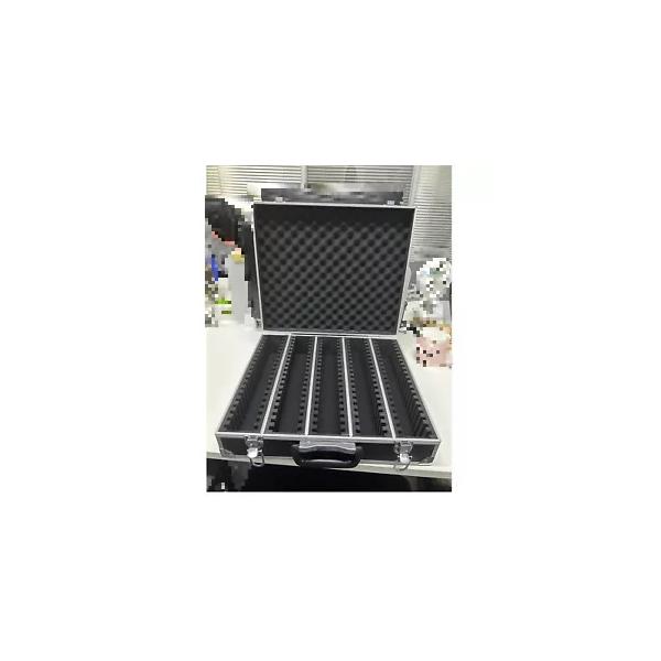 100 PCGS NGC コインホルダースラブ用ロック付きブラックアルミフレーム収納ボックス