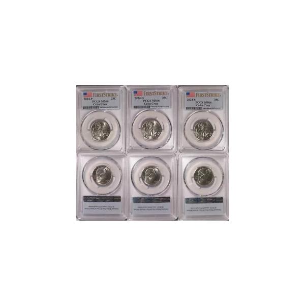 2024 P D S セリア クルーズ 25c PCGS MS66 ウィメンズ クォーター ファースト ストライク