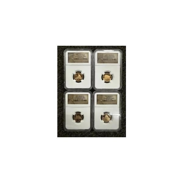 NGC PF69RD ウルトラ カメオ 2009 S ブロンズ 誕生 幼年期 4 ピース コイン セット (GAL147478)