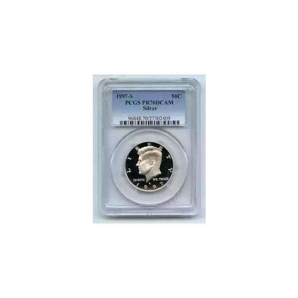 1997 S 50C "SILVER" ケネディ ハーフダラー プルーフ PCGS PR70DCAM "GEMS" MB 5204