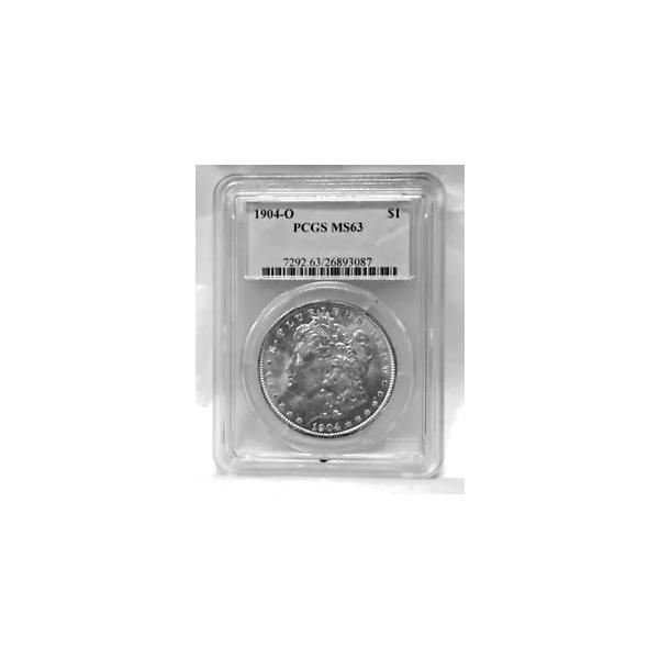 1904-O PCGS MS63 モーガン シバー ドル ... 証明書番号 7292.63/26893087