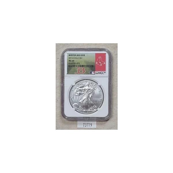 WPCoins ~ ボストン レッドソックス 2015 NGC MS69 アメリカン イーグル