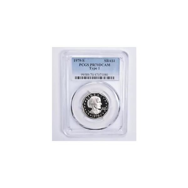 PR70 DCAM 1979-S タイプ 1 スーザン B アンソニー ダラー PCGS ブルー Lbl