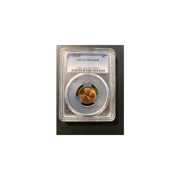 1958 D リンカーン セント PCGS MS66RD #2