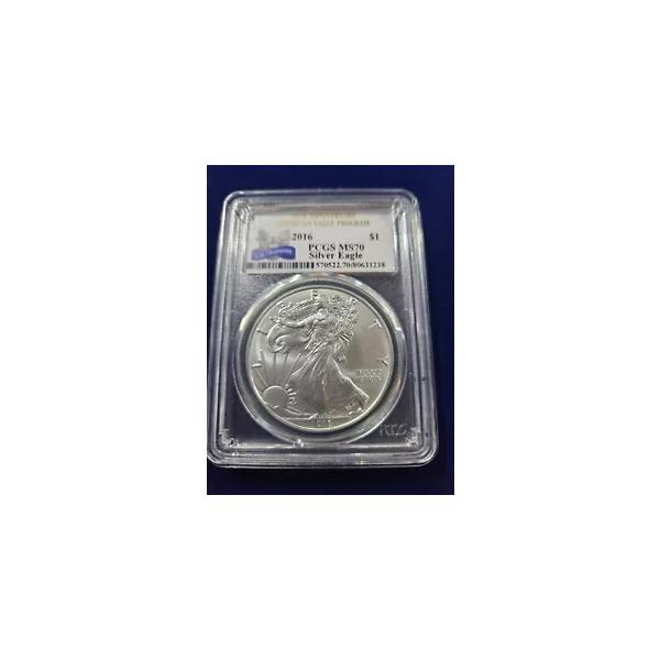?? 2016 30 周年記念 1 オンス $1 シルバー イーグル コイン PCGS MS70