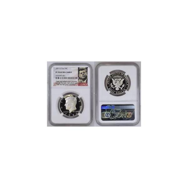2021-S NGC PF70 UCAM KENNEDY CLAD PROOF ハーフダラー - 「グレート コレクター コイン」 W@W