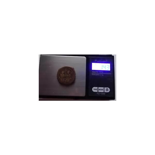 ビザンチン ジャスティン II ソフィア 565-578 ? Follis ラージ M コイン 古代