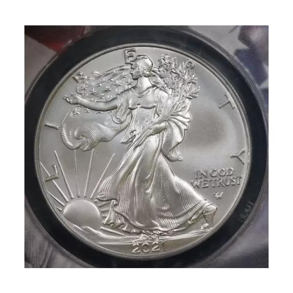 2021 S $1 シルバー アメリカン イーグル 1oz ANACS MS70 ファースト ストライク BU UNC MS