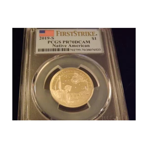 2019-S $1 ネイティブ アメリカン ファースト ストライク PCGS PR 70 DCAM