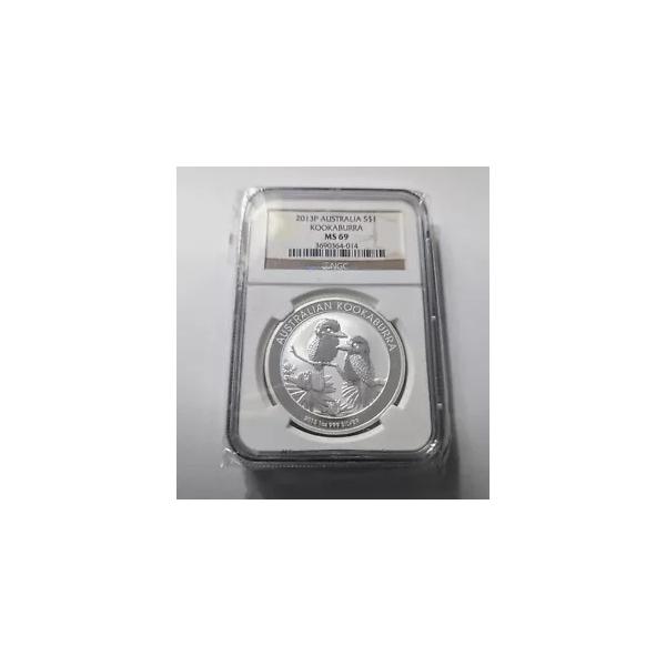 2013 P $1 オーストラリア クッカブラ NGC MS69 シルバー 1 トロイオンス 999 グレード コイン