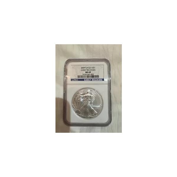 2009 アメリカン シルバー イーグル NGC MS69 早期リリース
