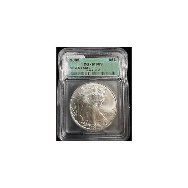 2003 シルバー イーグル ICG - MS69
