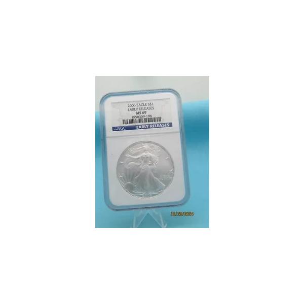 2006 Silver Eagle NGC MS69 初期リリース。 X44