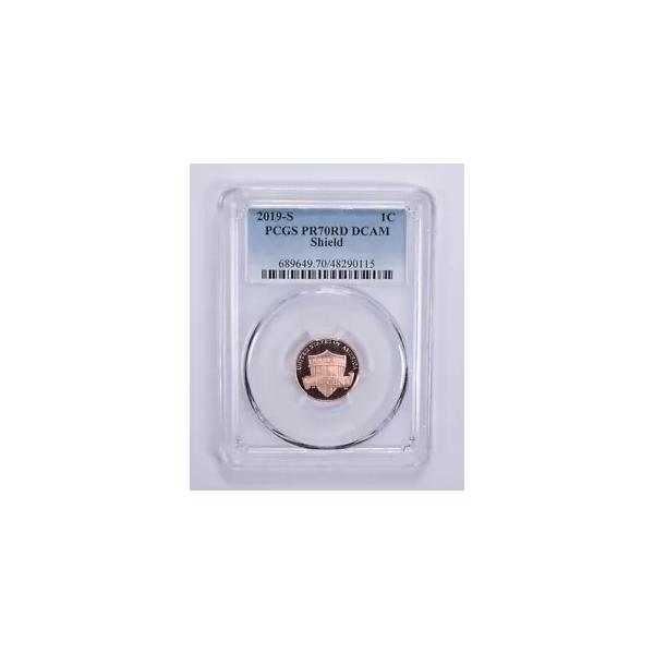 PR70 RD DCAM 2019-S リンカーン シールド セント PCGS ブルー Lbl