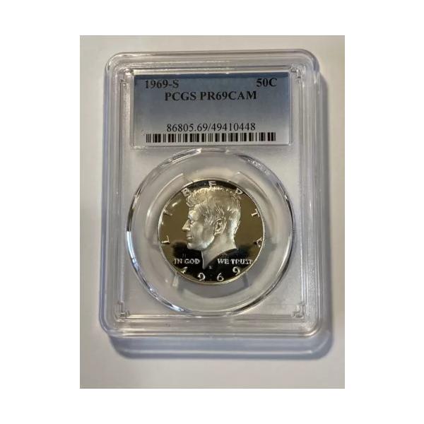 1969 S 50C ケネディ ハーフダラー PCGS PR69CAM