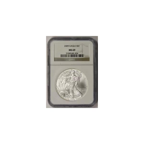 2009 アメリカン シルバー イーグル $1 MS 69 NGC