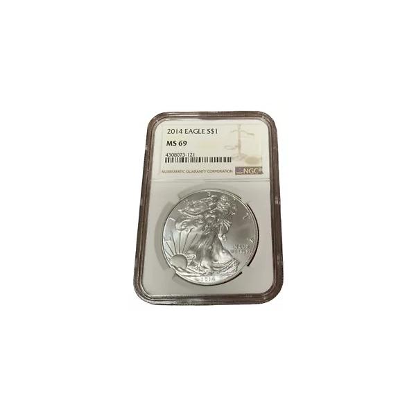 2014 イーグル S $1 MS 69 NGC