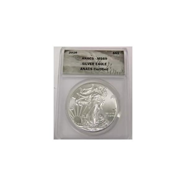 2016 アメリカン シルバー イーグル ANACS MS69