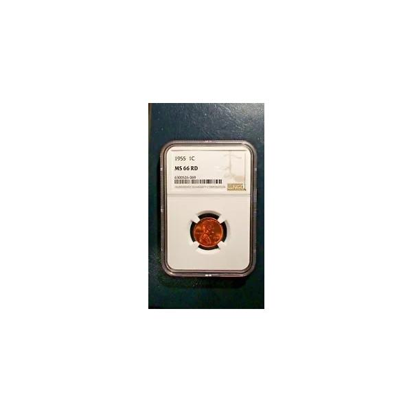 1955 P リンカーン ウィート セント NGC MS66 レッド ジェム 1C コインを価格で販売します!