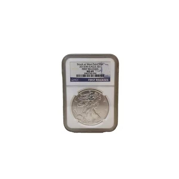 2015 W アメリカン シルバー イーグル NGC MS 69 初リリース