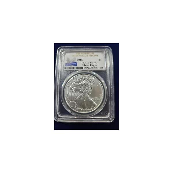 ?? 2016 30 周年記念 1 オンス $1 シルバー イーグル コイン PCGS MS70
