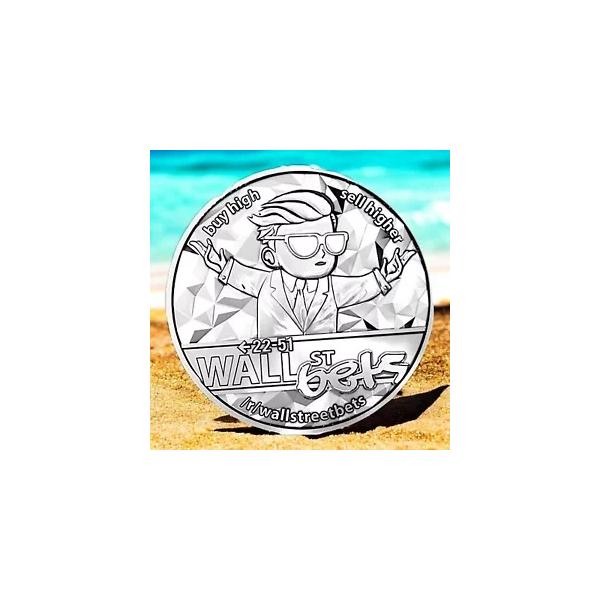 2021年ブロックチェーン造幣局ウォール街が1オンスのシルバーラウンドダイヤモンド針を賭け/reddit