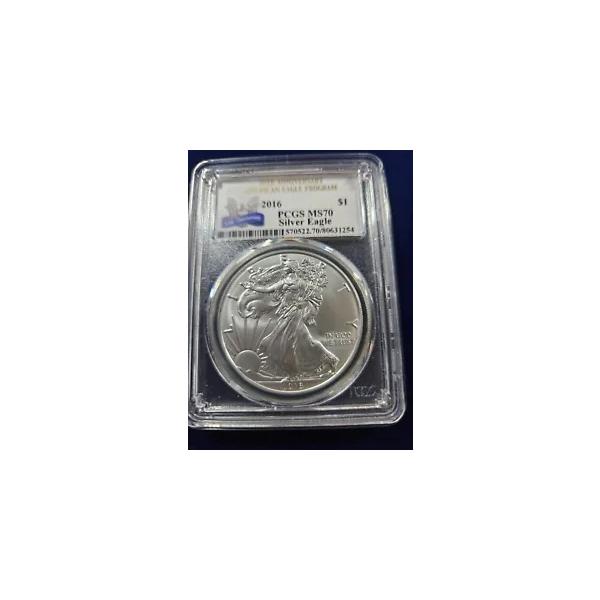 ?? 2016 30 周年記念 1 オンス $1 シルバー イーグル コイン PCGS MS70