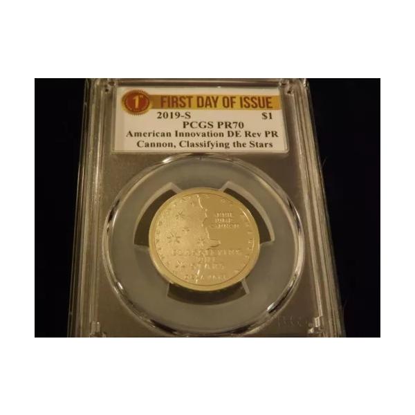 2019-S $1 American Innovation リバースプルーフ 発行初日 PCGS PR 70 DCAM