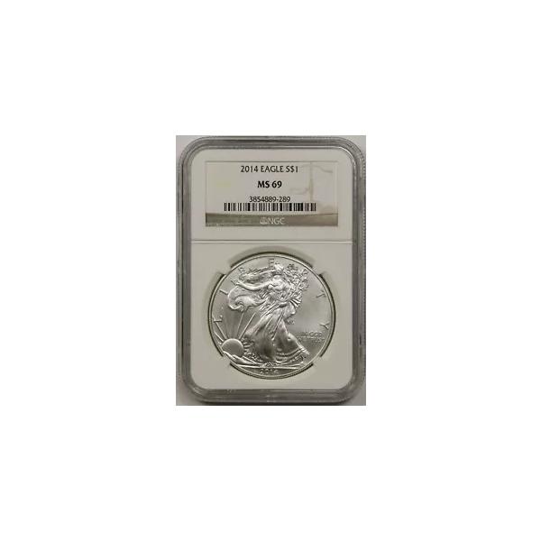 2014 アメリカン シルバー イーグル $1 MS 69 NGC