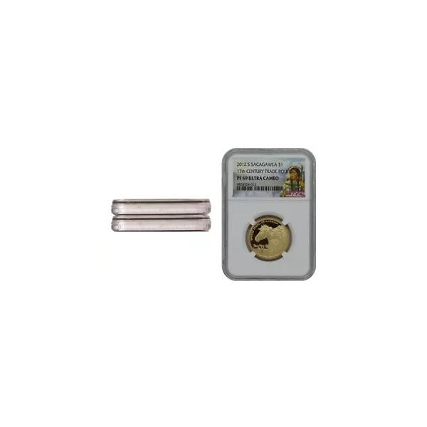 2 コイン 2012-S サカガウィア プルーフ コイン 17 世紀の交易路 NGC PF69 UC