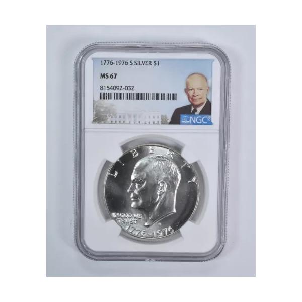 1976-S アイゼンハワー ドル シルバー MS67 NGC スペシャル ラベル