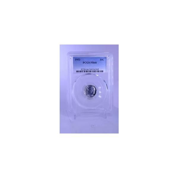PR66 1953 PCGS 等級ルーズベルト ダイム 10C プルーフ レア未流通コイン PR 66