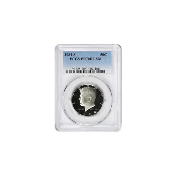 1984-S ケネディ CLAD JFK ハーフダラー プルーフ PCGS PR70DCAM