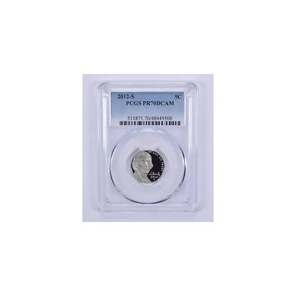 PR70 DCAM 2012-S ジェファーソン ニッケル PCGS ブルー ラベル