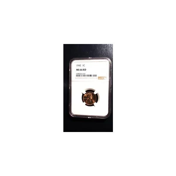 1942 P リンカーン ウィート セント NGC MS66 レッド ジェム 未流通 1C コインを価格で販売します!