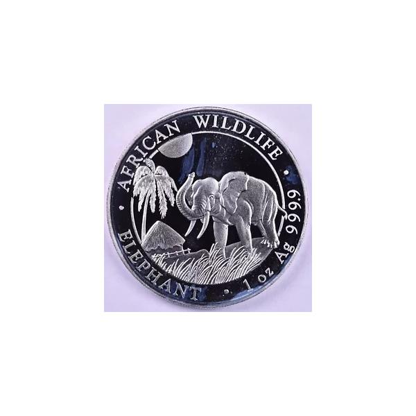 2017 ソマリア アフリカ野生動物 ゾウ 1 オンス シルバー 0.9999