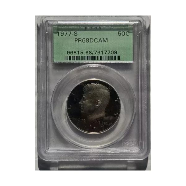 1977 S 50C PCGS PR68DCAM ケネディ