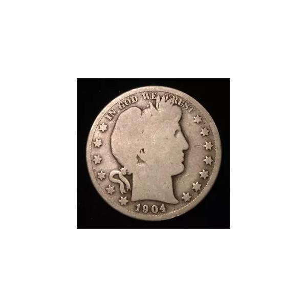 1904-O 理髪店 ハーフダラー銀貨