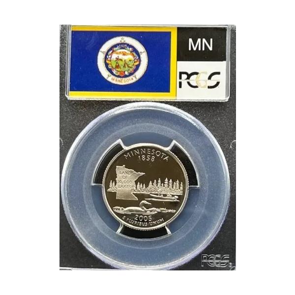 2005-S ミネソタ 25C PCGS PR 70 ディープ カメオ