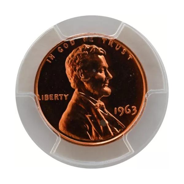 PR65RD 1963 レッド リンカーン ペニー PCGS グレード プルーフ P-ミント 正確なコインの 1 つ