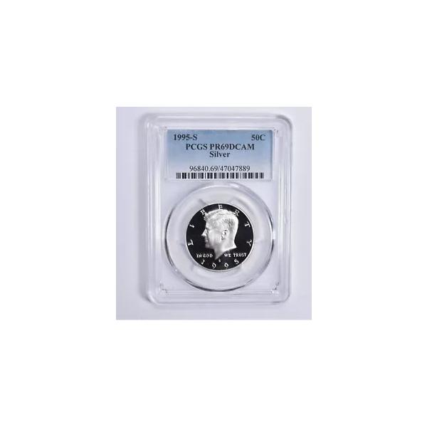 PR69 DCAM 1995-S シルバー ケネディ ハーフダラー PCGS ブルー Lbl