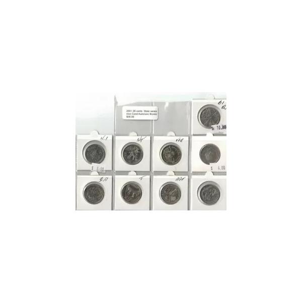 2001 オーストラリア 20c ステート シリーズ 9 コイン aUNC/UNC 良好な状態