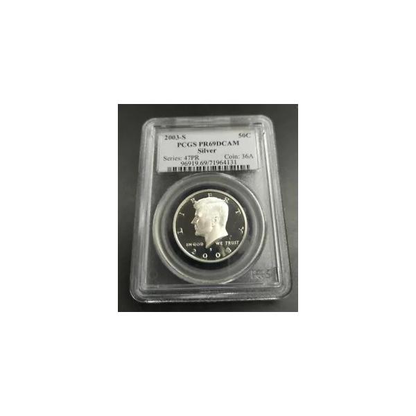 2003 S ケネディ プルーフ ハーフダラー コイン PF69 UCAM PCGS DCAM シルバー