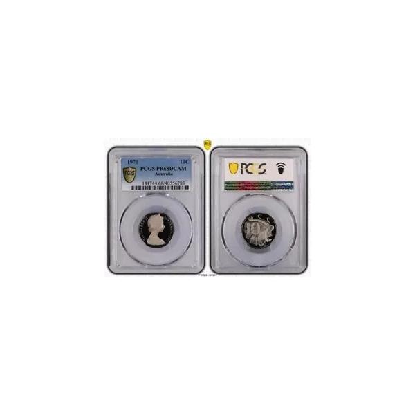 1970 オーストラリア 10c コイン PCGS PR68DCAM #6783