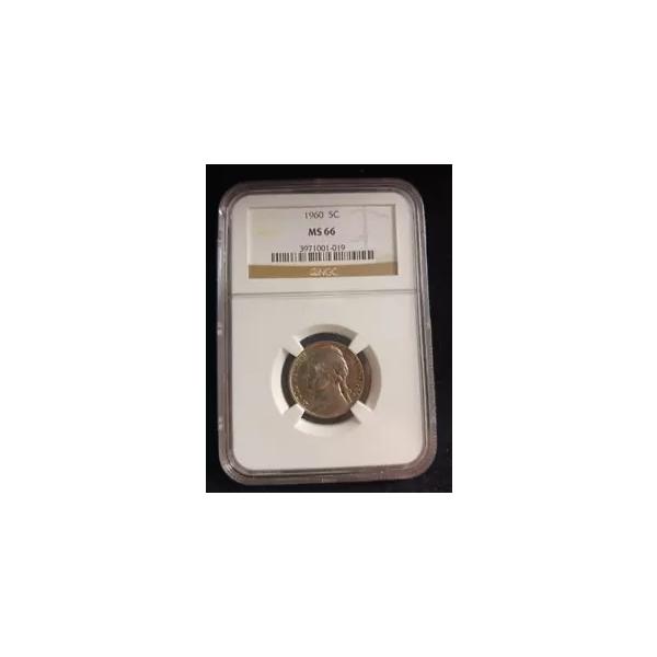 1960 NGC MS66 ジェファーソン ニッケル コイン