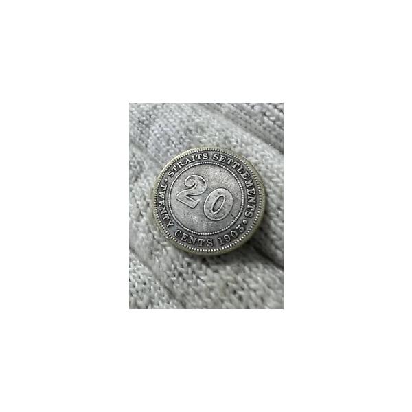 Straits Settlements 20 セント 1903 キング エドワード 7 世コイン