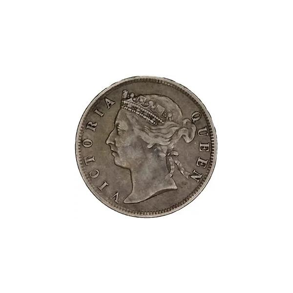 Straits Settlements 1895 20 セント銀貨 - 流通