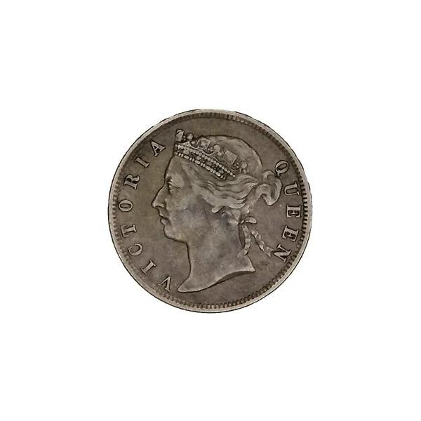 Straits Settlements 1895 20 セント銀貨 - 流通